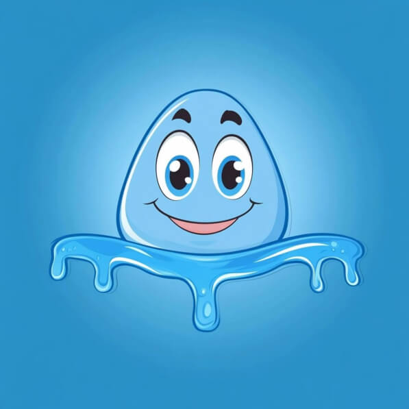 Download Cheerful Water Droplet Character Backgrounds Online - Creative ...