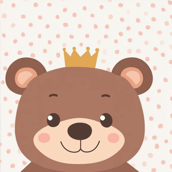 Descarga Osito de dibujos animados con corona Fondos En Línea ...