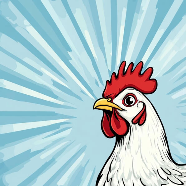 Download Stylized Chicken with Radial Background Backgrounds Online ...