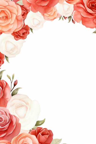 Download Watercolor Roses Border Backgrounds Online - Creative Fabrica