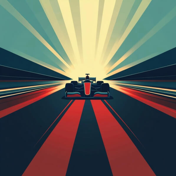 Download Stylized Racing Car with Radiant Light Backgrounds Online ...