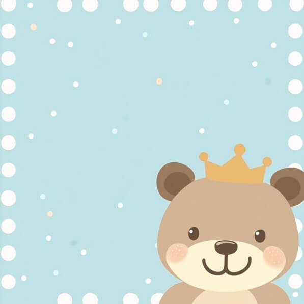 Descarga Osito de dibujo animado con corona Fondos En Línea - Creative ...