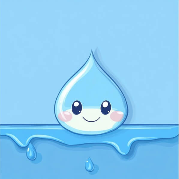 Descarga Gota de agua de dibujos animados linda Fondos En Línea ...