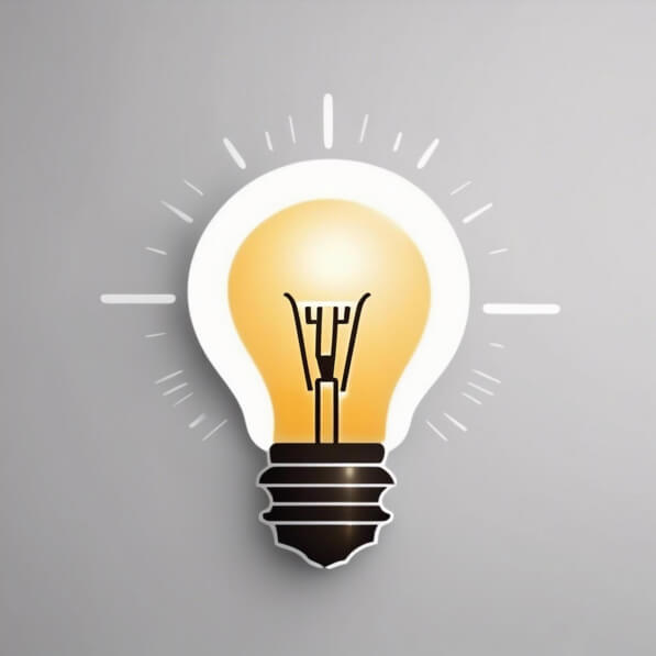 Download Stylized Light Bulb with Rays of Light Backgrounds Online ...