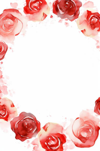Download Watercolor Roses Border Backgrounds Online - Creative Fabrica