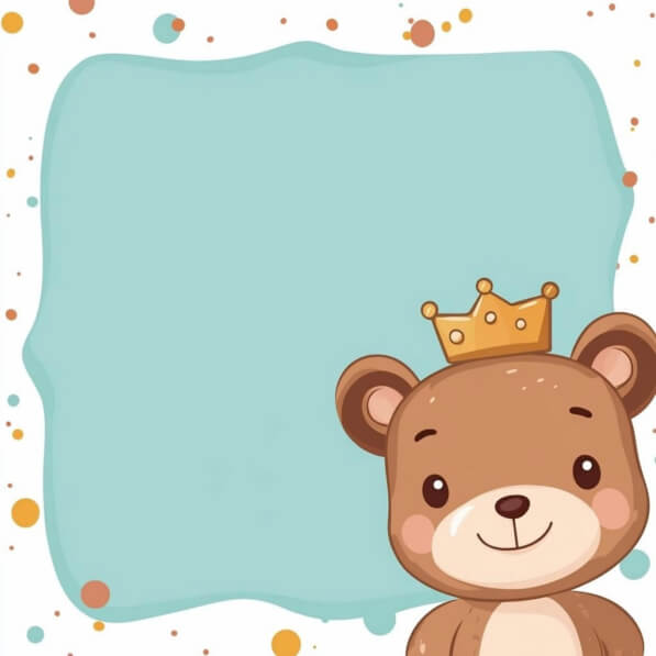 Descarga Osito de dibujos animados lindo con corona Fondos En Línea ...
