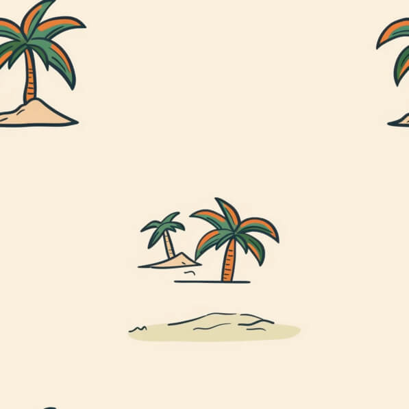 Download Whimsical Tropical Palm Tree Pattern Patterns Online ...