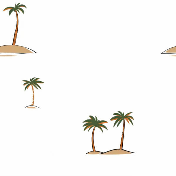 Download Illustrated palm trees on a white background Patterns Online ...