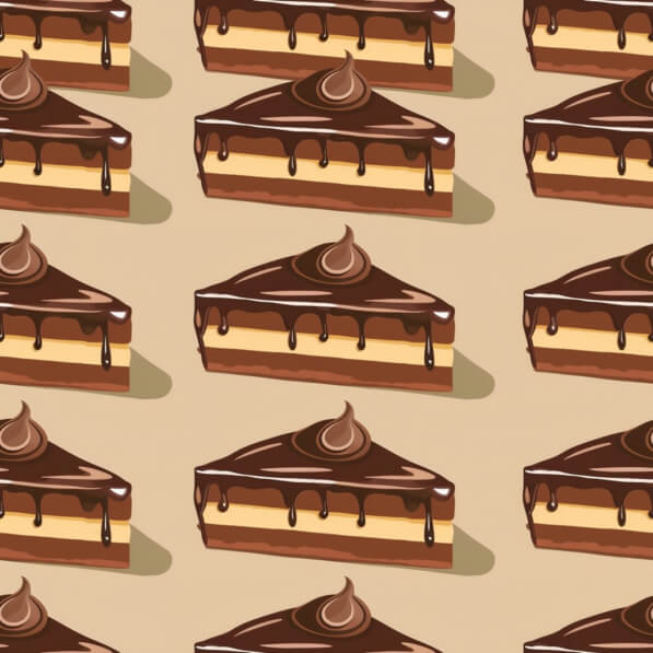 Download Chocolate Cake Pattern Patterns Online - Creative Fabrica