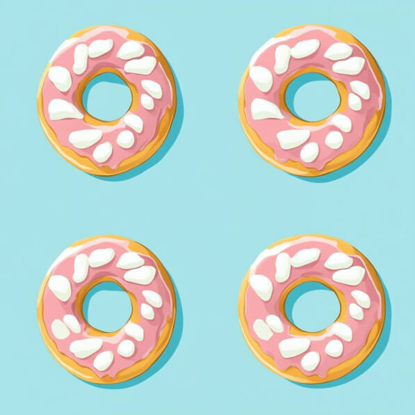 Descarga Donas Coloridas con Glaseado Rosa y Sprinkles Patrones En ...