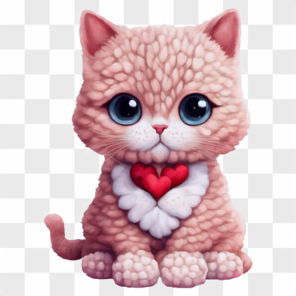 Descarga Gatito de dibujos animados lindo con corazón Cartoons En Línea ...