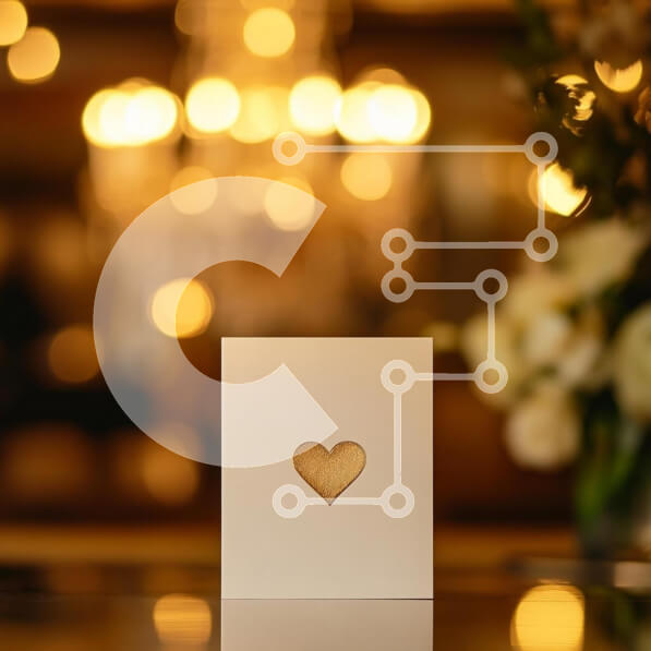 Download Heart Card in Warm Lighting Stockphotos Online - Creative Fabrica