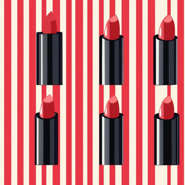 Descarga Patrón de labiales rojos sobre fondo a rayas Patrones En Línea ...