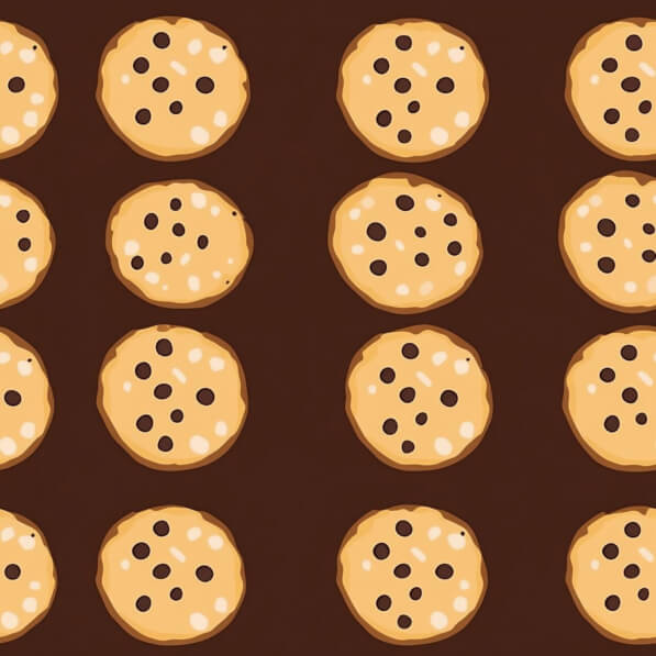 Baixe Padrão de Biscoitos de Chocolate em Fundo Marrom Padrões ...