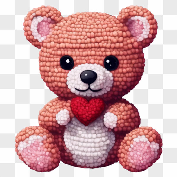 Télécharger Joli ours en peluche tenant un cœur Dessins animés En Ligne ...