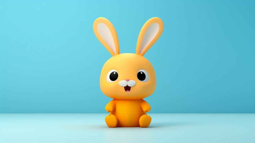 Descarga Conejo Amarillo de Caricatura Fondos En Línea - Creative Fabrica