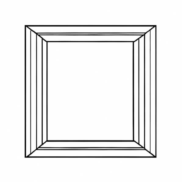 Download Stylized Rectangular Frame Coloring pages Online - Creative ...