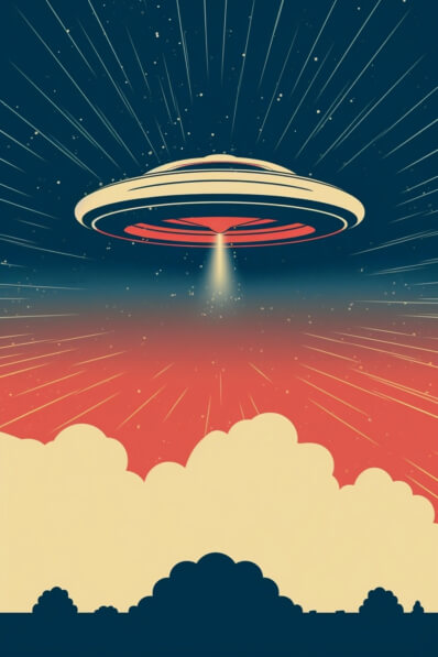 Download Stylized UFO with Cosmic Background Backgrounds Online ...