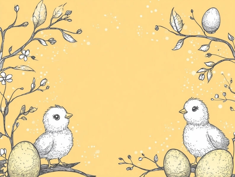 Download Whimsical Spring Birds with Eggs Backgrounds Online - Creative ...
