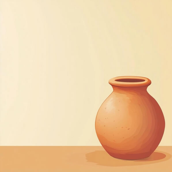 Download Clay Pot on Neutral Background Backgrounds Online - Creative ...