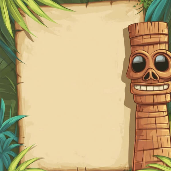 Download Tropical Tiki Background with Parchment Backgrounds Online ...