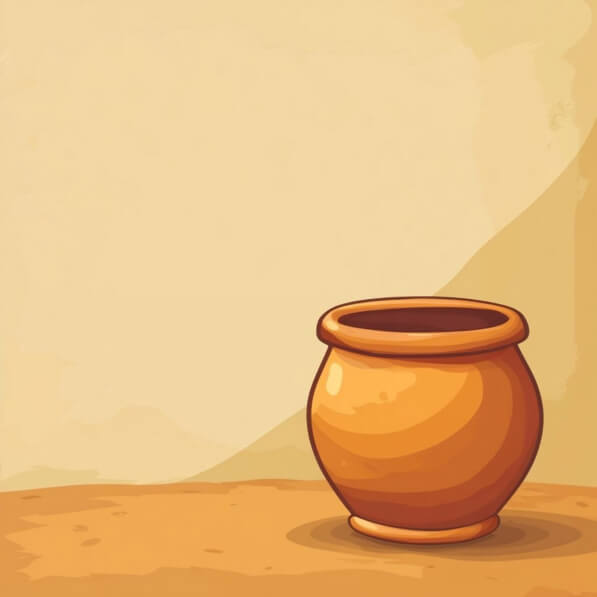 Download Stylized Clay Pot on Beige Background Backgrounds Online ...