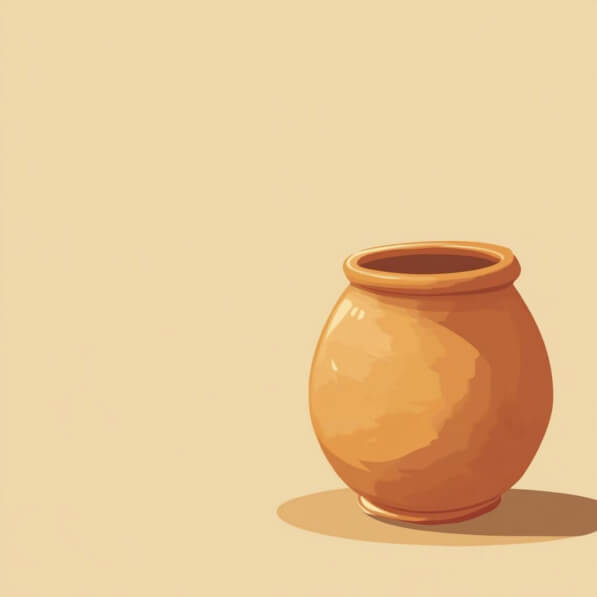 Download Simple Clay Pot on Beige Background Backgrounds Online ...