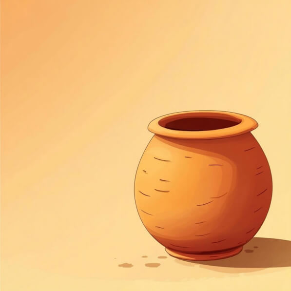 Download Cartoon Clay Pot on Warm Background Backgrounds Online ...