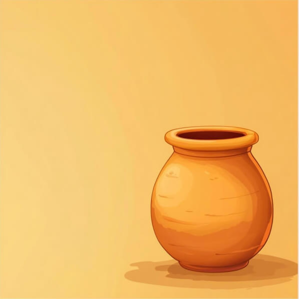 Download Clay Pot on Yellow Background Backgrounds Online - Creative ...