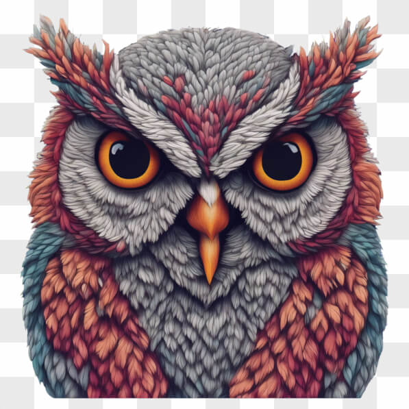Descarga Ilustración de Búho Colorido Cartoons En Línea - Creative Fabrica