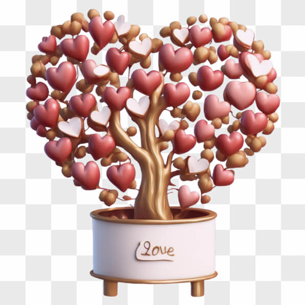 Descarga Árbol del Corazón Simbolizando el Amor Cartoons En Línea ...
