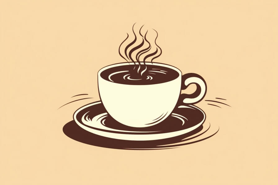 Download Stylized Coffee Cup with Steam Backgrounds Online - Creative ...