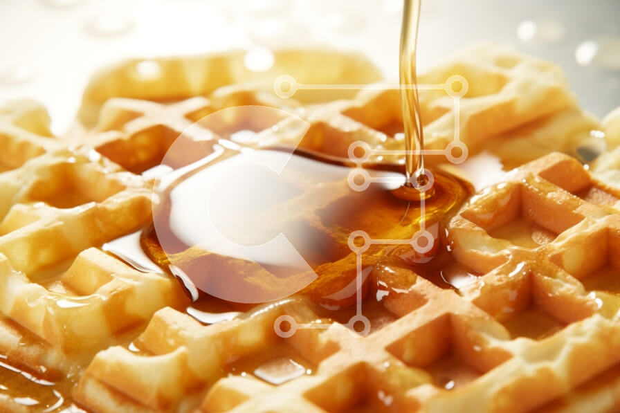 Download Waffle with Syrup Stockphotos Online - Creative Fabrica