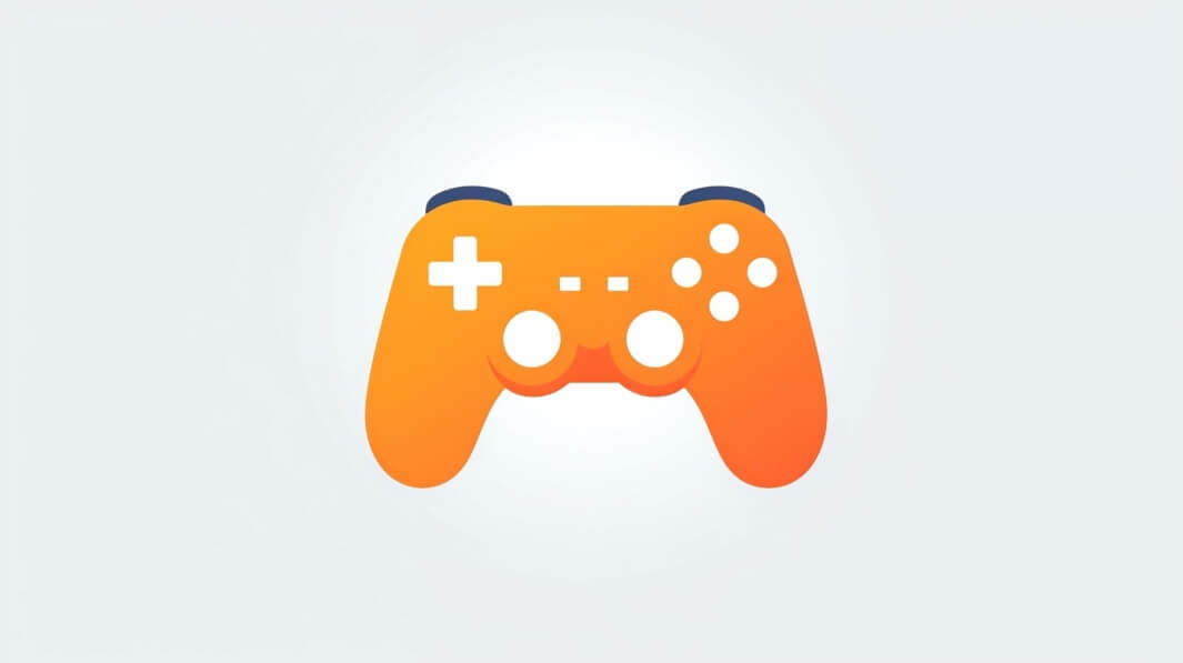 Download Stylized Orange Game Controller Backgrounds Online - Creative ...