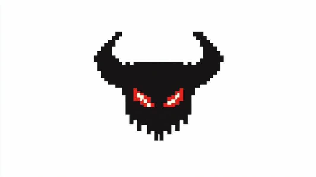 Download Pixel Art Bull Skull Backgrounds Online - Creative Fabrica