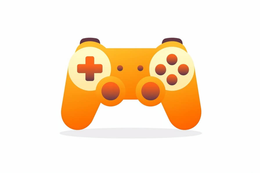 Download Stylized Orange Video Game Controller Backgrounds Online ...