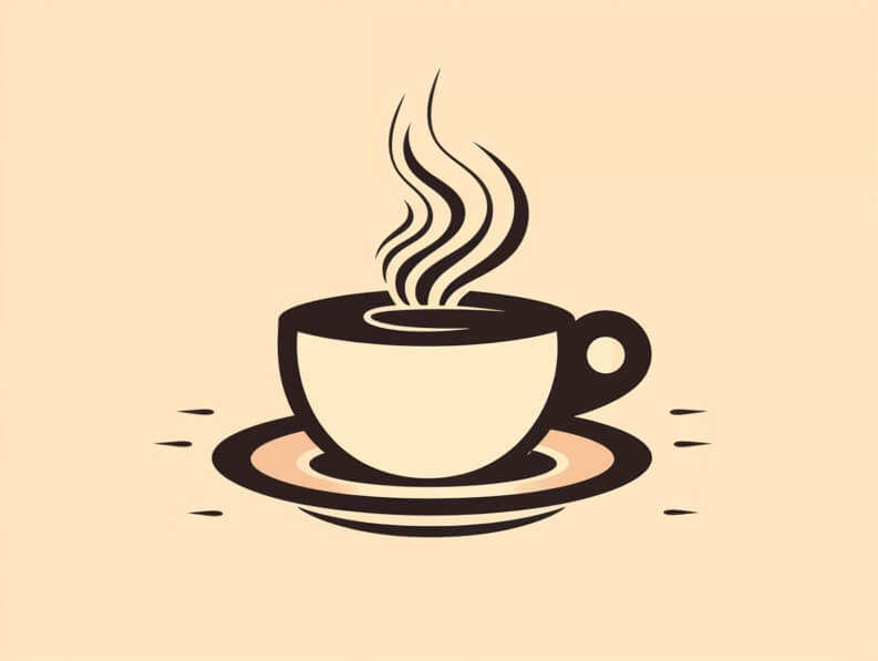 Download Stylized Coffee Cup with Steam Backgrounds Online - Creative ...