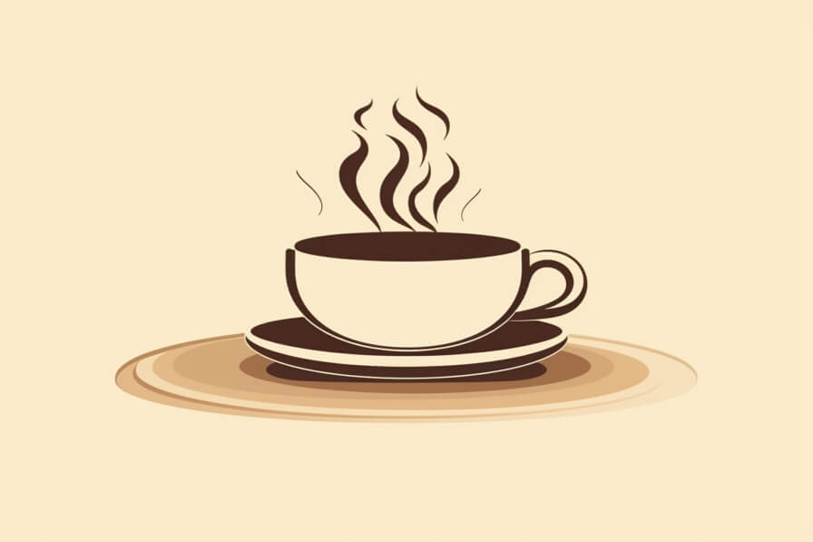 Download Stylized Coffee Cup with Steam Backgrounds Online - Creative ...