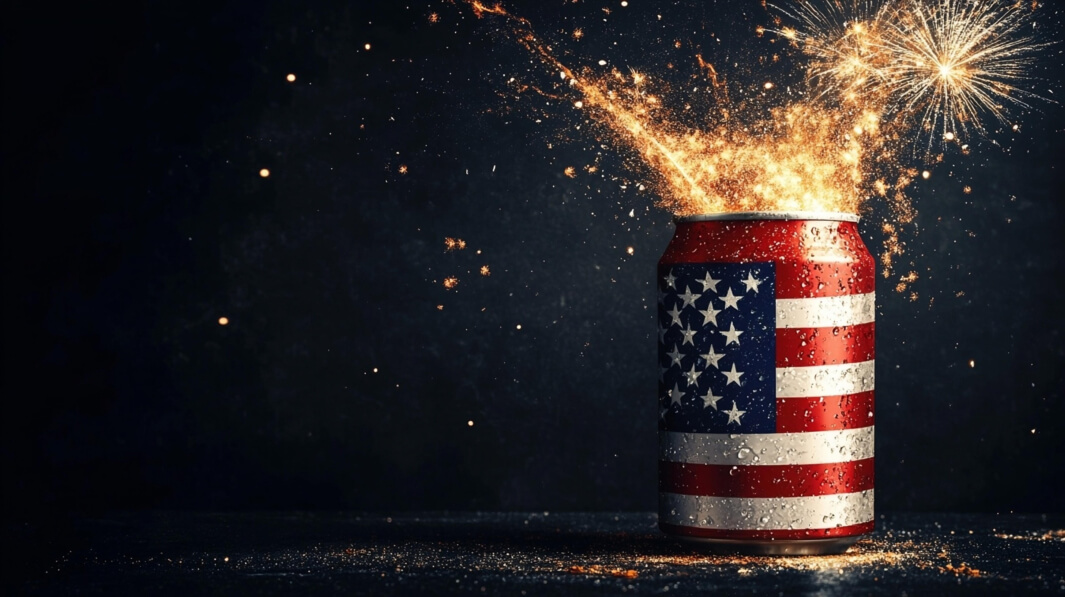 Download Exploding American Flag Soda Can Backgrounds Online - Creative ...