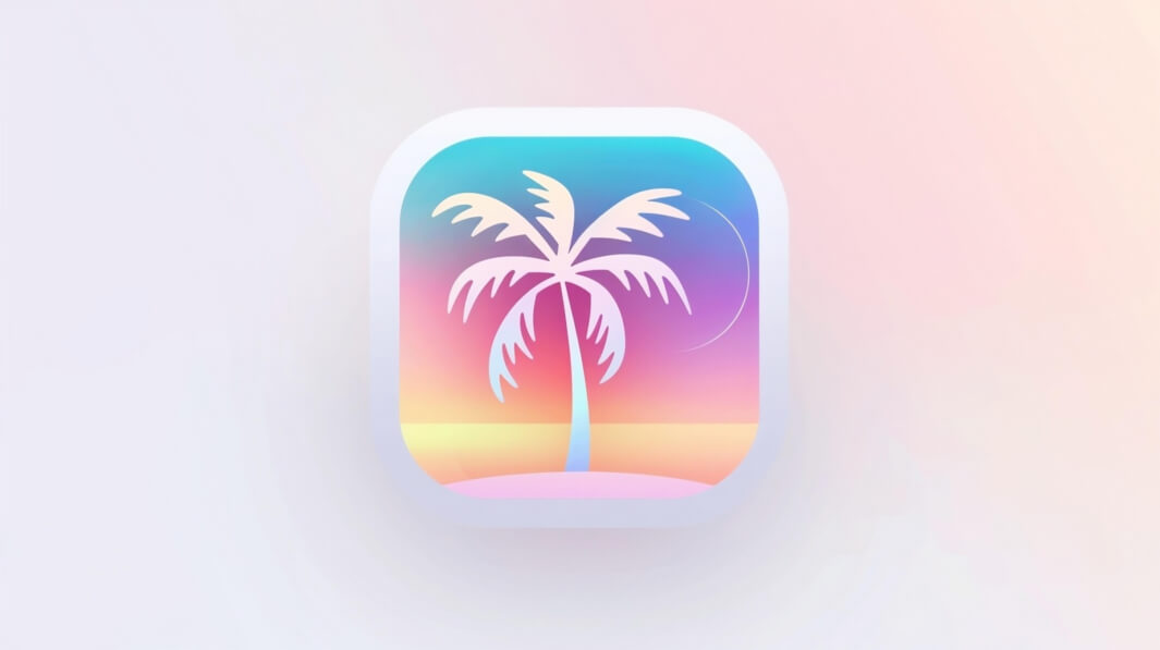 Descarga Icono de Palmera Tropical Fondos En Línea - Creative Fabrica