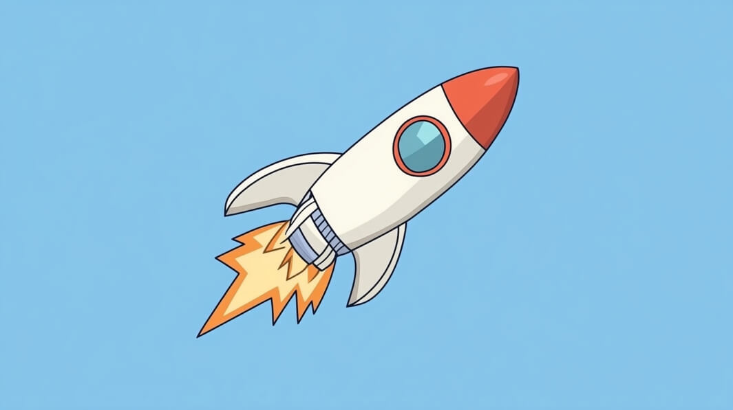 Download Cartoon Raket Lancering in de Lucht Achtergronden online op ...