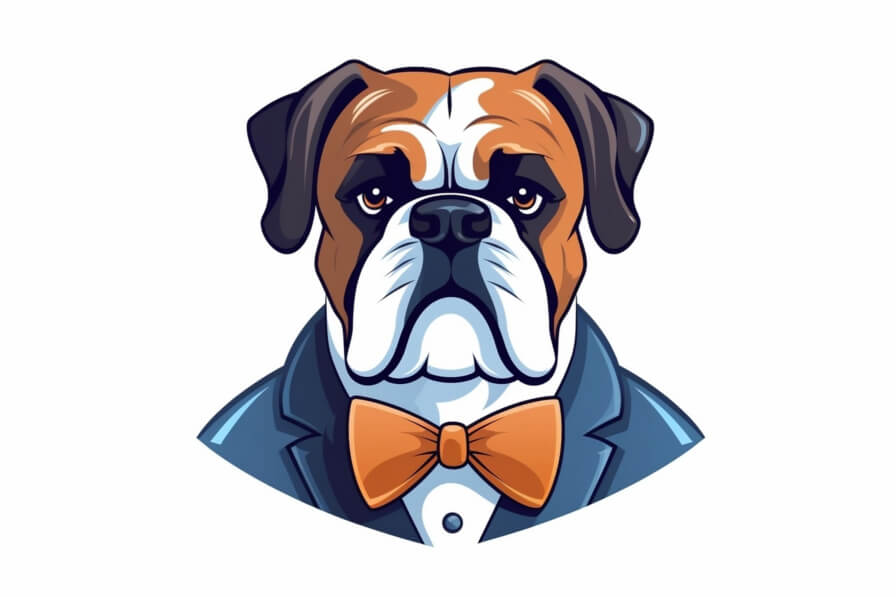 Download Stylized Boxer Dog in Formal Attire Backgrounds Online ...
