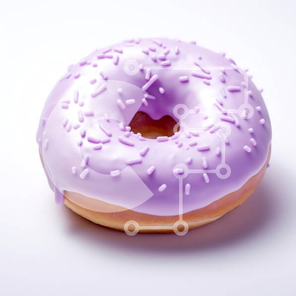 Download Vibrant Purple Iced Donut Stockphotos Online - Creative Fabrica