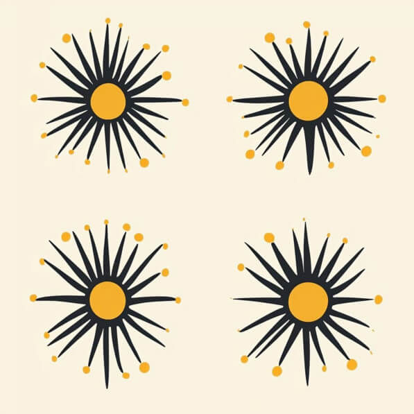 Download Stylized Sunburst Pattern Patterns Online - Creative Fabrica