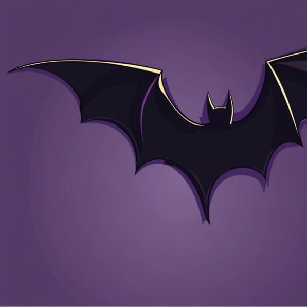 Download Stylized Bat Silhouette on Purple Background Backgrounds ...