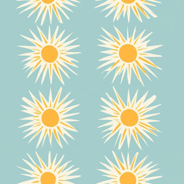 Download Pattern of Stylized Suns on Light Blue Background Patterns ...