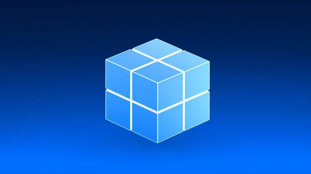 Download Stylized 3D Cube in Blue Backgrounds Online - Creative Fabrica