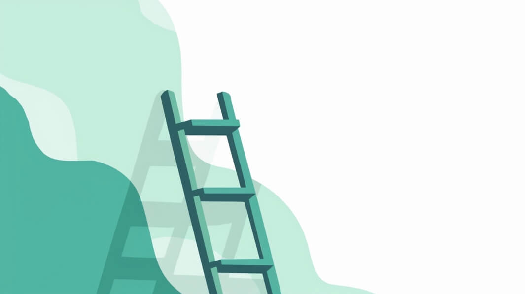 Download Stylized Green Ladder Against Abstract Background Backgrounds ...