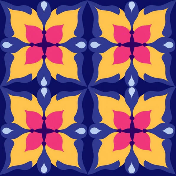 Download Colorful Floral Symmetrical Pattern Patterns Online - Creative ...