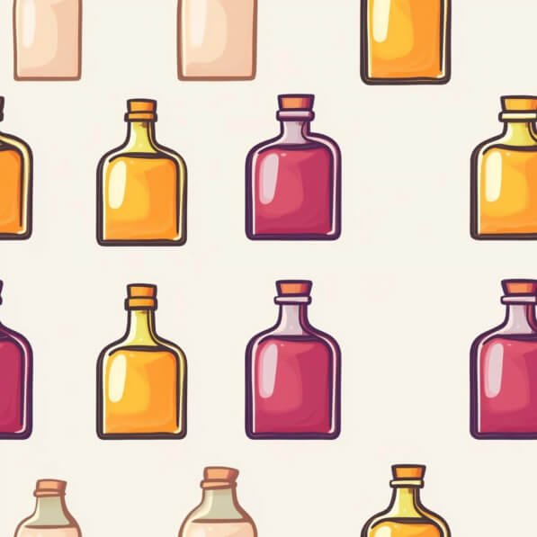 Descarga Patrón de Botellas Coloridas Patrones En Línea - Creative Fabrica